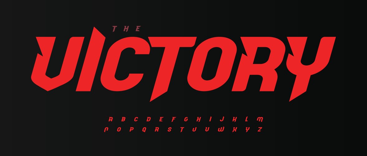 Speed letters set red race font italic bold Vector Image