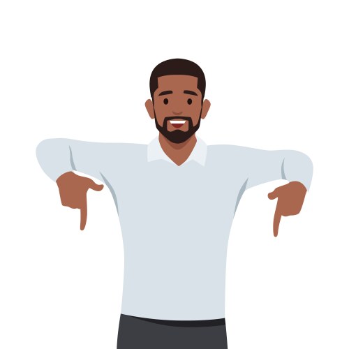 Young business woman is standing behind the white Vector Image