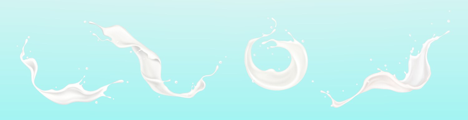 Milk splash crown shape and butterfly silhouettes Vector Image