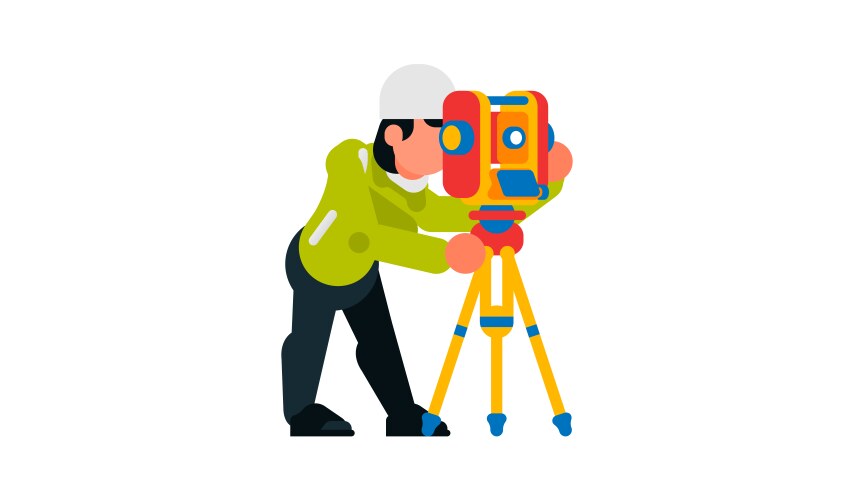 Surveyor cartoon Vector Images & Graphics for Commercial Use | VectorStock