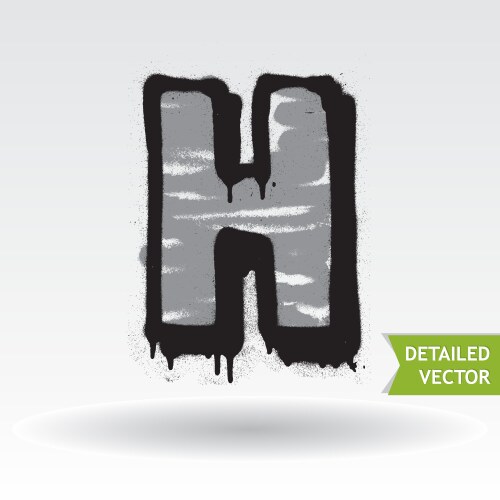 Emerald green polygonal font Royalty Free Vector Image