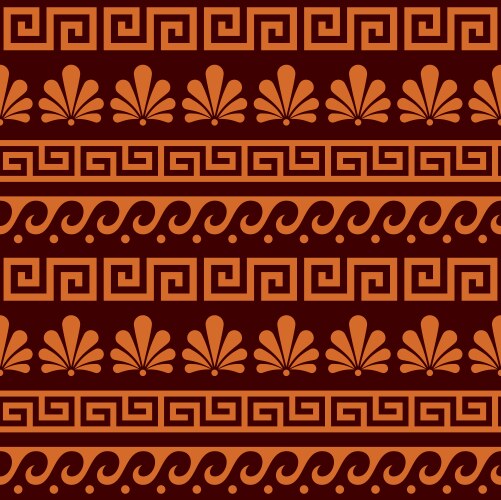 Ancient greek pattern - seamless set Royalty Free Vector