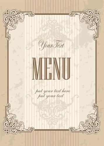 Restaurant Menu Borders Vector Images (over 6,000)