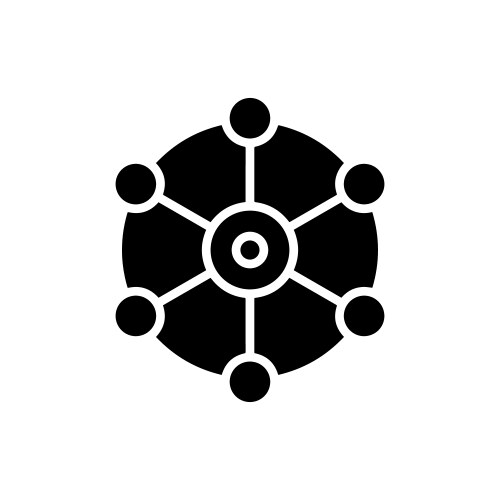 Multichannel line icon isolated on white Vector Image