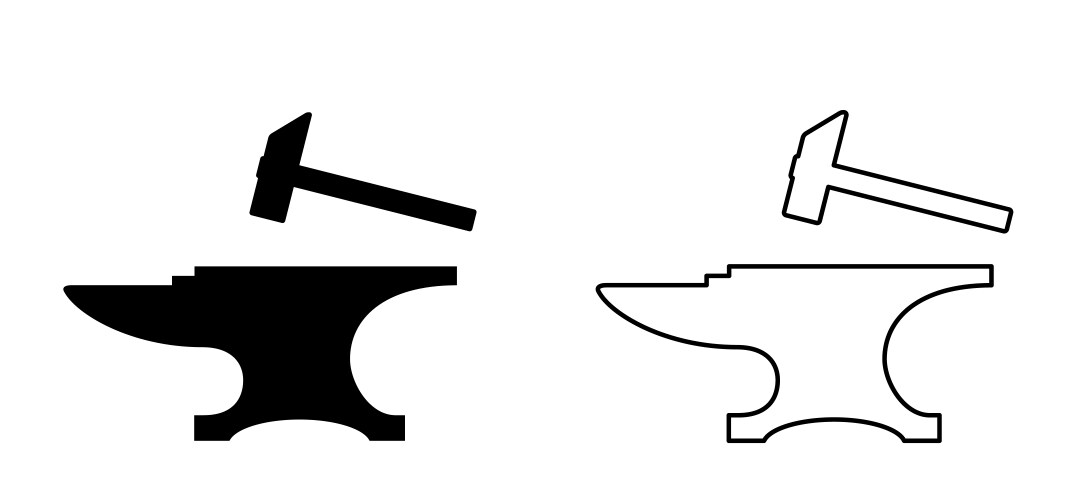 Anvil Silhouette Vector Images (over 1,700)