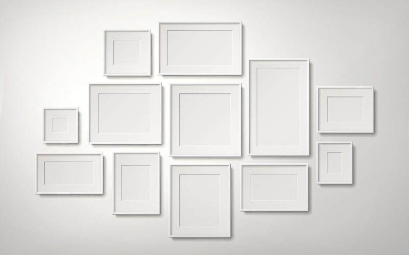 Blank picture frames Royalty Free Vector Image