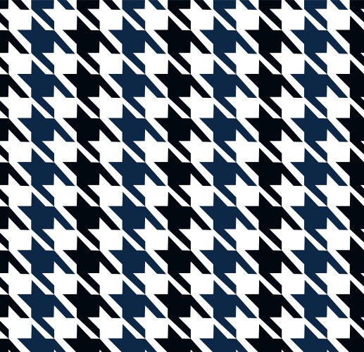 Houndstooth seamless pattern repeat Royalty Free Vector