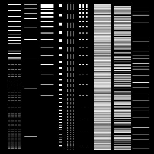 Glitch elements set digital pixel noise color Vector Image