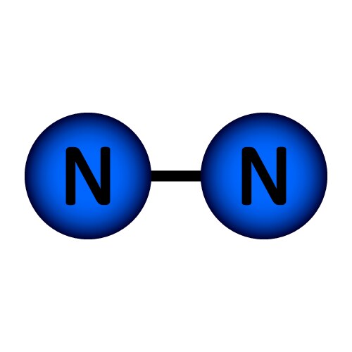 Nitrogen element symbol n abbreviation atomic Vector Image