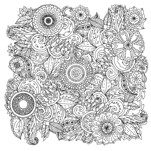 Pattern for coloring book Royalty Free Vector Image