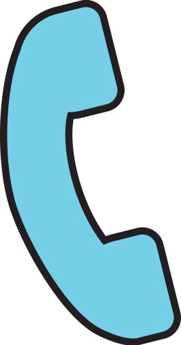 Black icon phone cartoon Royalty Free Vector Image