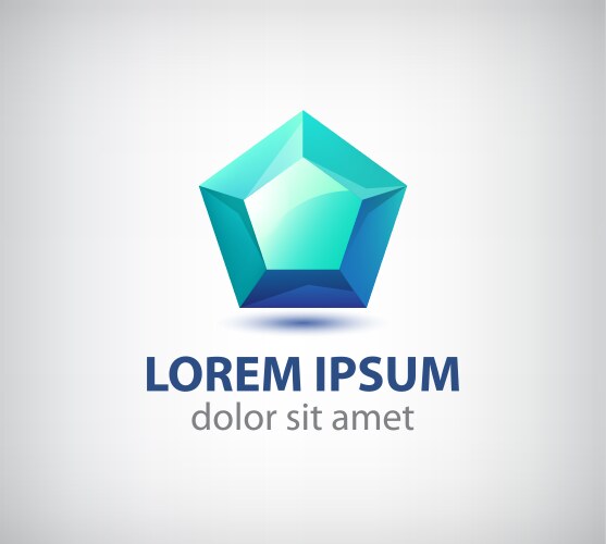 Black abstract cross button template Royalty Free Vector