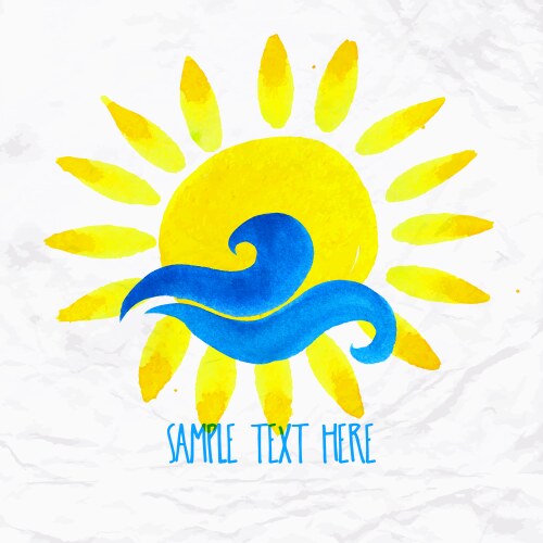 Summer sun Royalty Free Vector Image - VectorStock