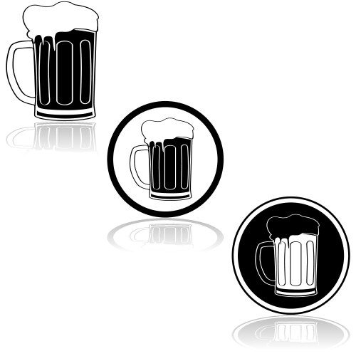 Happy beer Royalty Free Vector Image - VectorStock