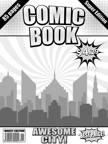 Comic Book Cover Template Vector Images (over 2,900)