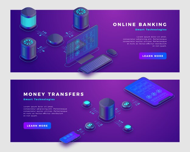 Money Transfer Banner Vector Images (over 8,600)