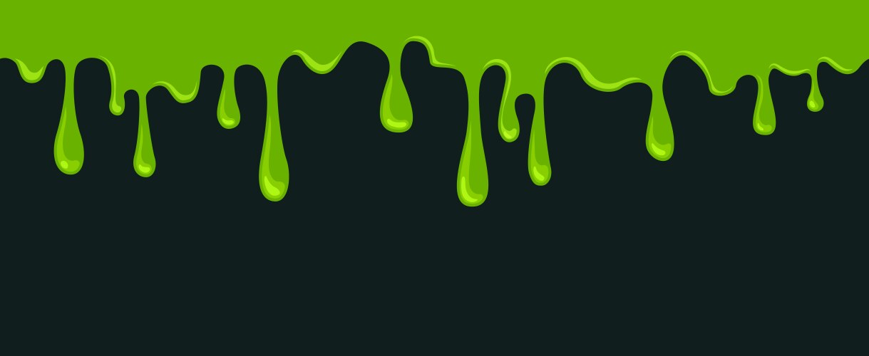 Slime drops dripping sticky texture cartoon Vector Image