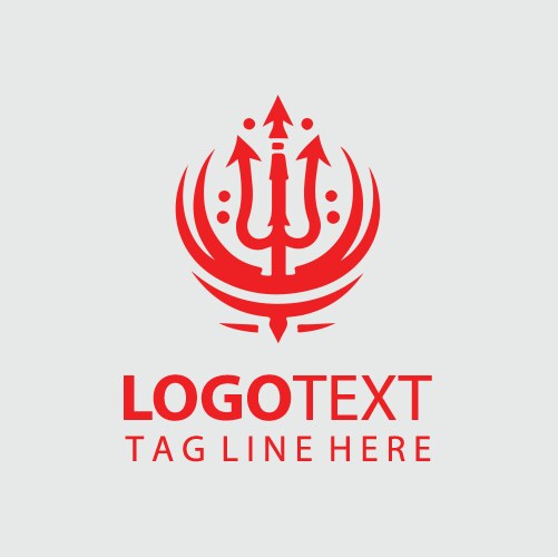 Trident logo Royalty Free Vector Image - VectorStock