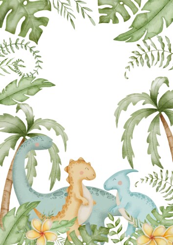 Dinosaur border Vector Images & Graphics for Commercial Use | VectorStock