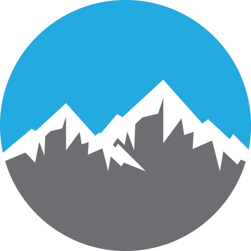 Mountain symbol Royalty Free Vector Image - VectorStock