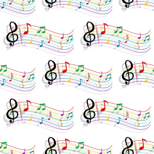 Musical flow vibrant color music soundwave Vector Image