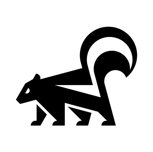 Skunk logo Royalty Free Vector Image - VectorStock