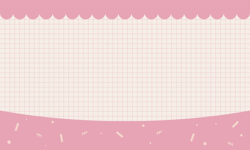 Cute kawaii pastel pink poster Royalty Free Vector Image