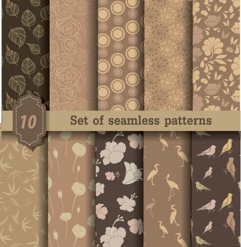 Botanical Seamless Patterns Vector Images (over 170,000)