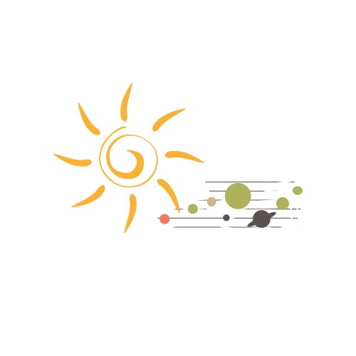 Solar system icon Royalty Free Vector Image - VectorStock