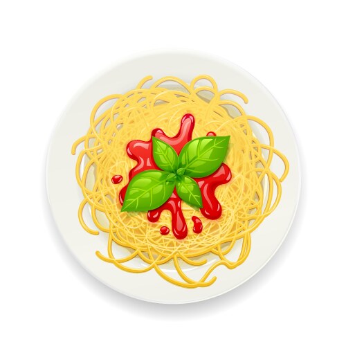 Italian spaghetti Royalty Free Vector Image - VectorStock