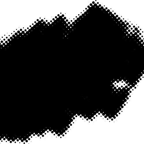 Abstract grunge halftone splatter texture Vector Image