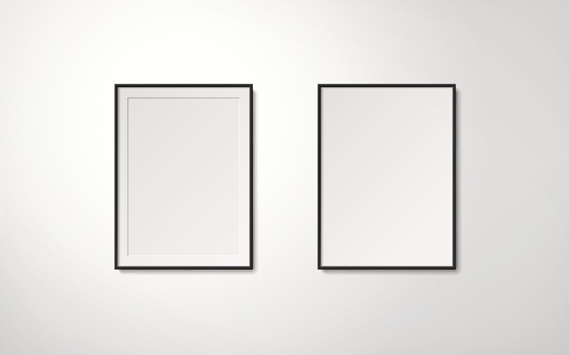 Orderly picture frames collection Royalty Free Vector Image
