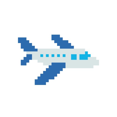 Pixel Plane Game Vector Images (88)