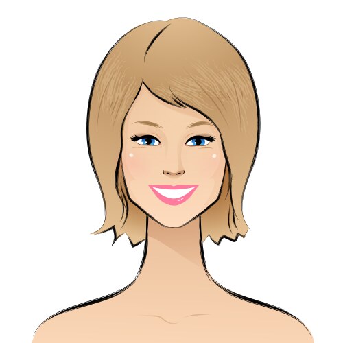 Beautiful girl in fashion style Royalty Free Vector Image