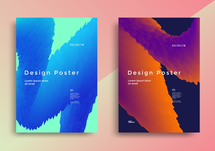 Minimalistic summer poster design template Vector Image