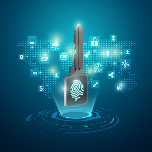 Cyber shield Royalty Free Vector Image - VectorStock