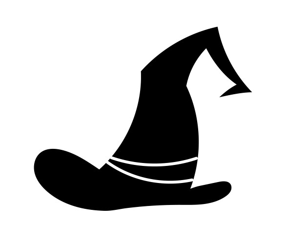 Halloween boo silhouette Royalty Free Vector Image