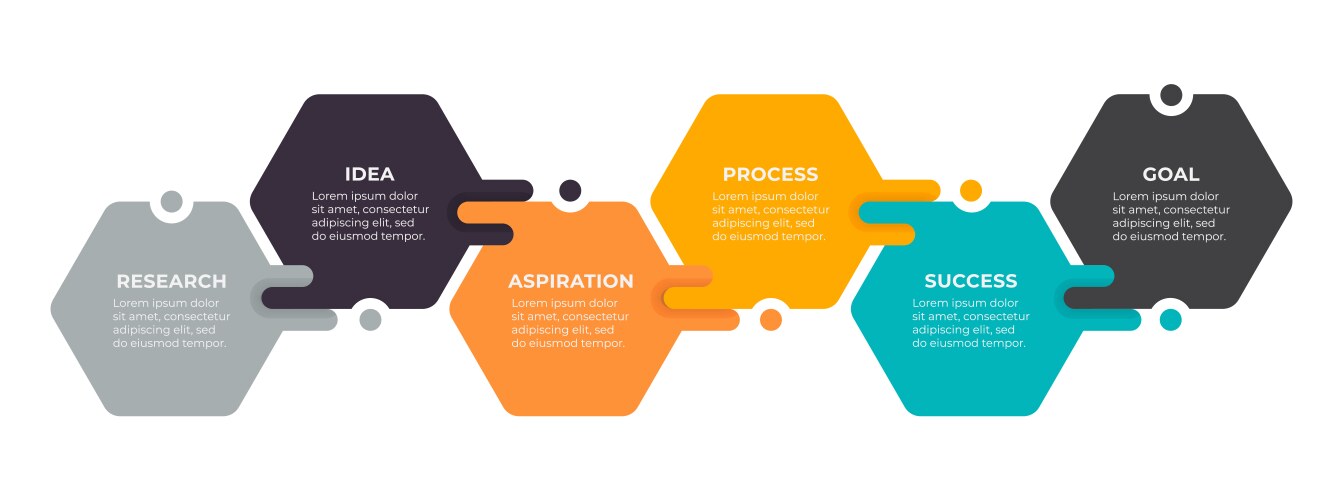 Infographic label design template with modern Vector Image