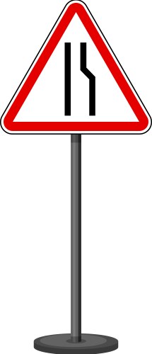 Red traffic sign on transparent background Vector Image