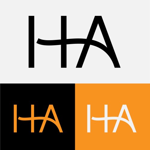 Ha Monogram Vector Images (over 2,600)