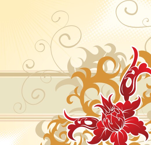 Floral graphic design Royalty Free Vector Image