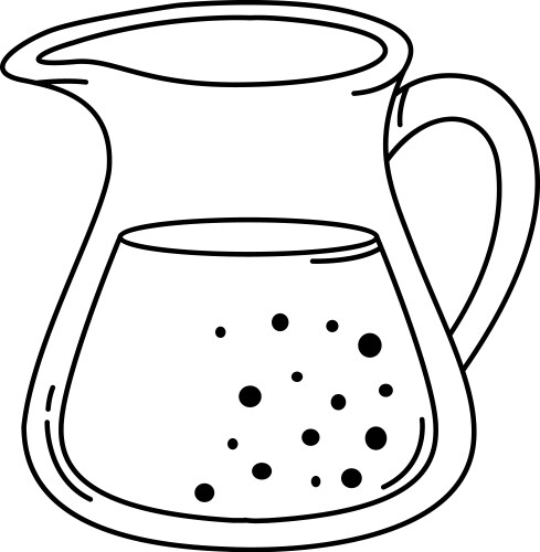 Juice outline white on background Royalty Free Vector Image