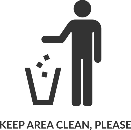Use Dustbin Sign Dustbin Poster For Litter