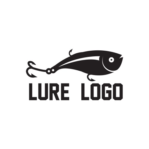 Lure fishing logo Royalty Free Vector Image - VectorStock