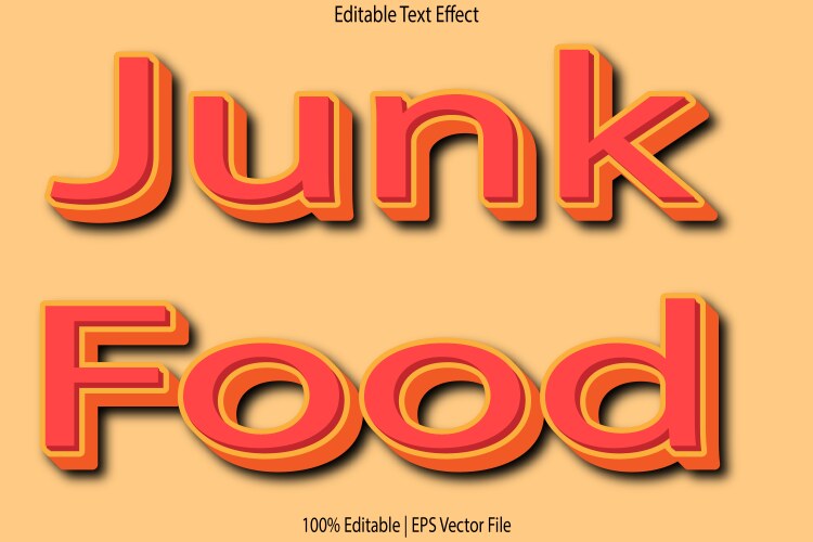 Goblin hunter editable text effect emboss flat Vector Image