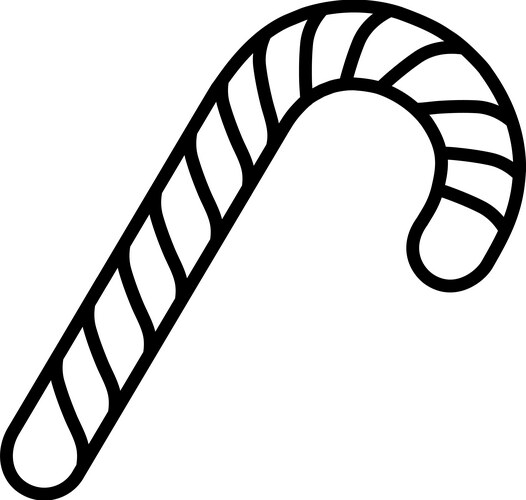 Round candy stick icon outline Royalty Free Vector Image