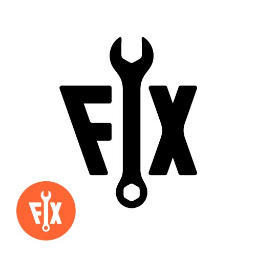 Wrench icon bolt nut set Royalty Free Vector Image