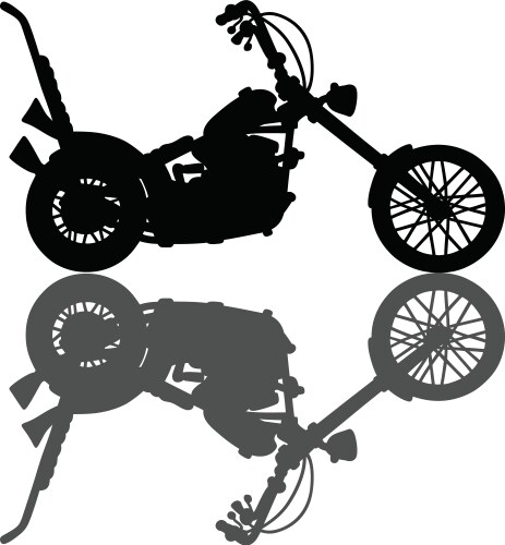 Classic red chopper Royalty Free Vector Image - VectorStock