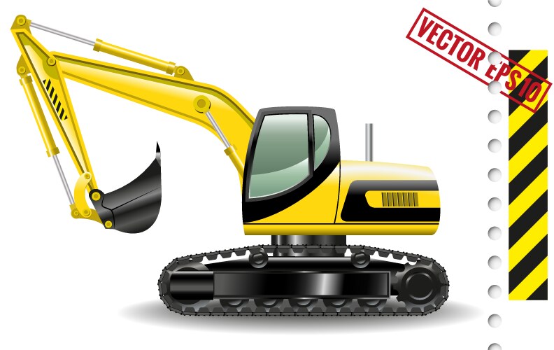 Excavator Royalty Free Vector Image - VectorStock