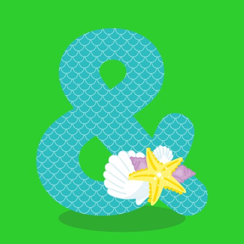 Mermaid Alphabet Vector Images (over 170)